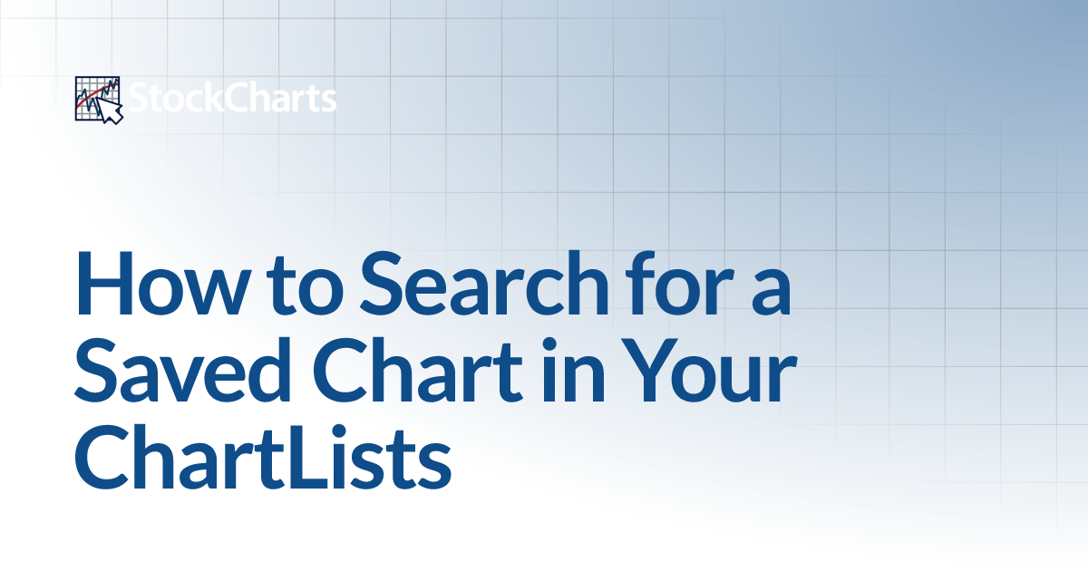 How to Search for a Saved Chart in Your ChartLists | Support Center ...