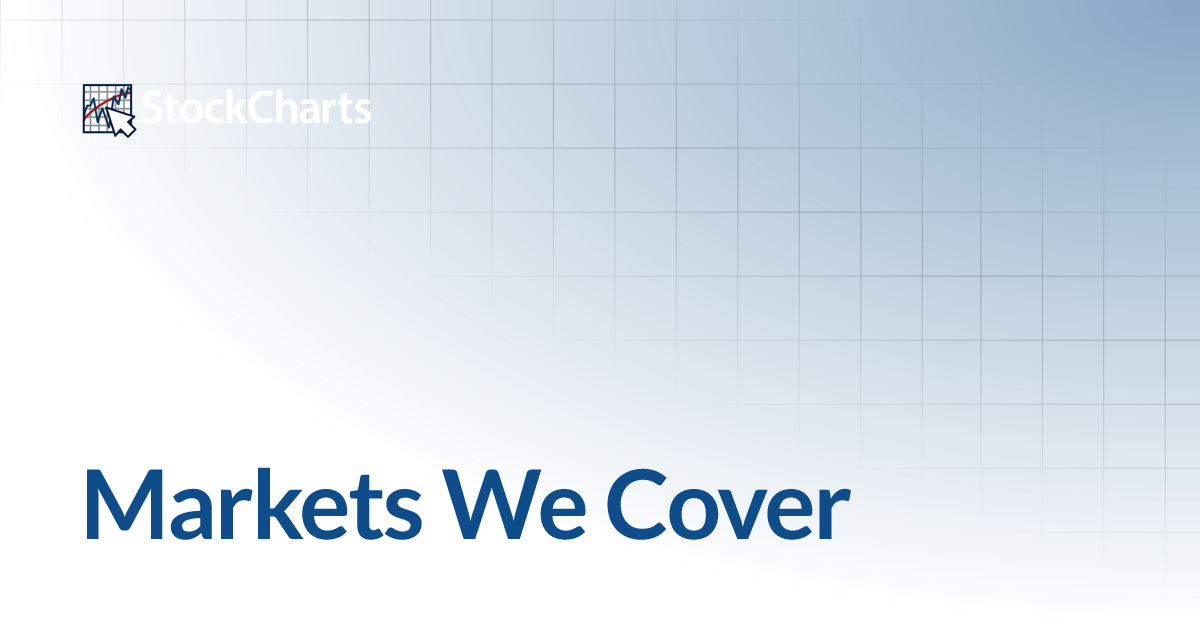 Markets We Cover | Support Center | StockCharts.com