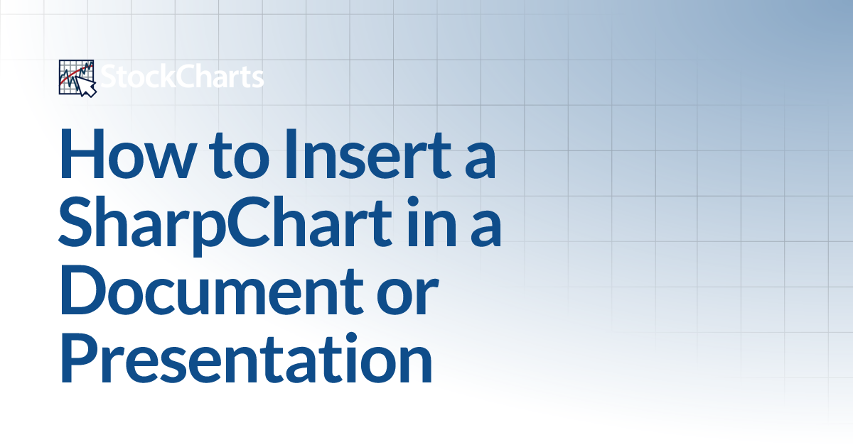 How to Insert a SharpChart in a Document or Presentation | Support ...
