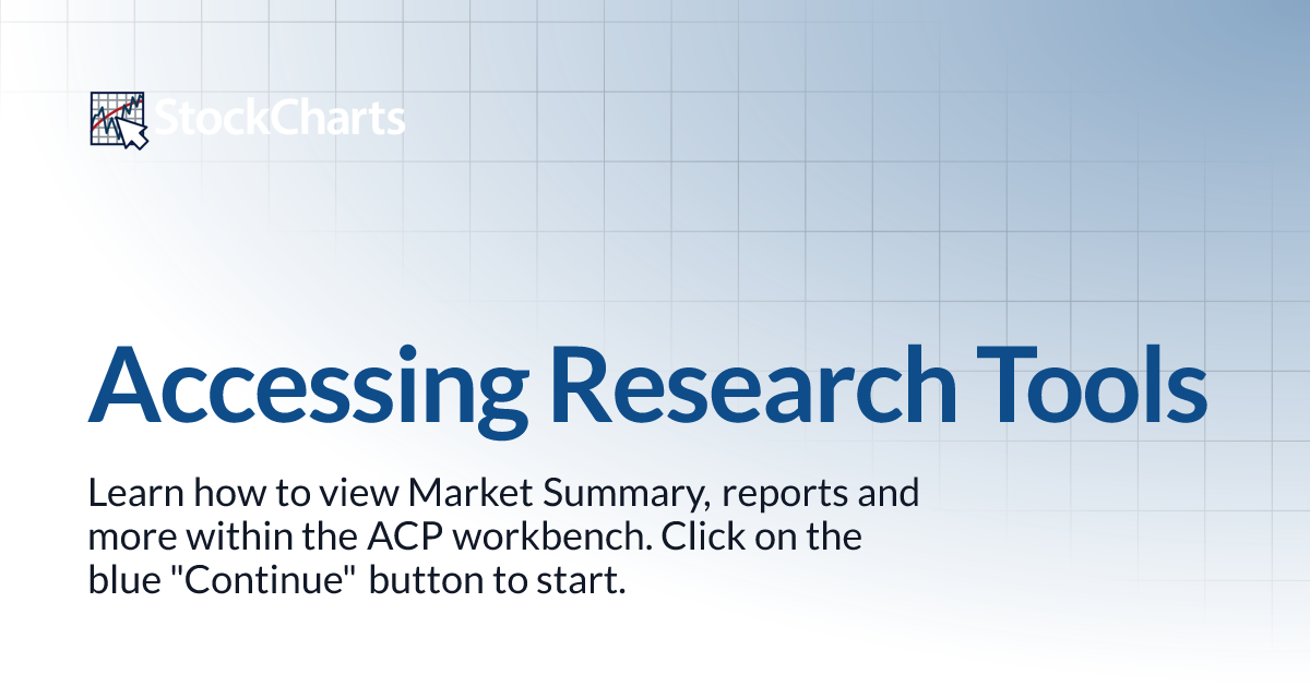 Accessing Research Tools | Support Center | StockCharts.com